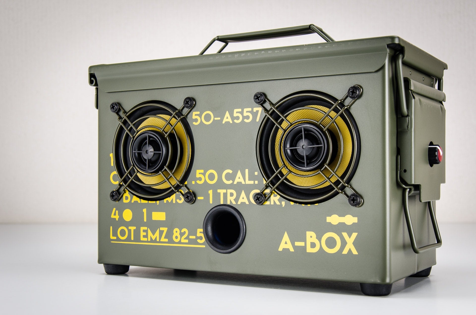 .50 CAL A-BOX™ The Original Ammo Can Boombox New 2021
